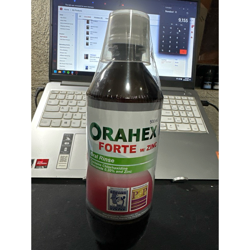 Orahex forte zinc / plus oral rinse mouthwash 500ml | Shopee Philippines