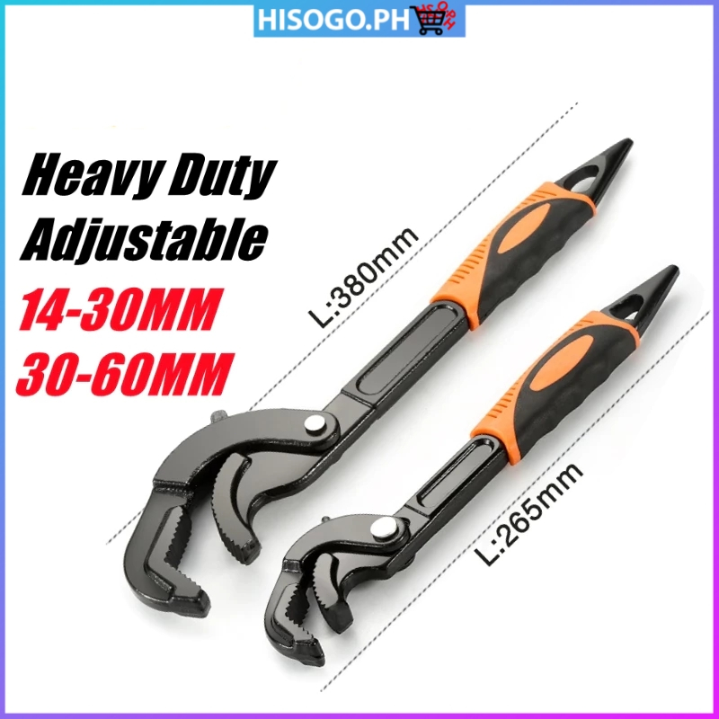 30-60mm Adjustable Wrench Large opening Wrench Heavy duty pipe wrench ...