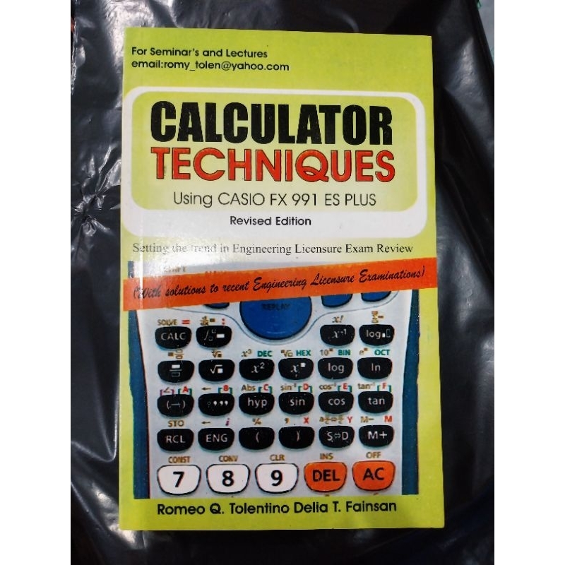 CALCULATOR TECHNIQUE Book using casio Fx 991ES plus | Shopee Philippines