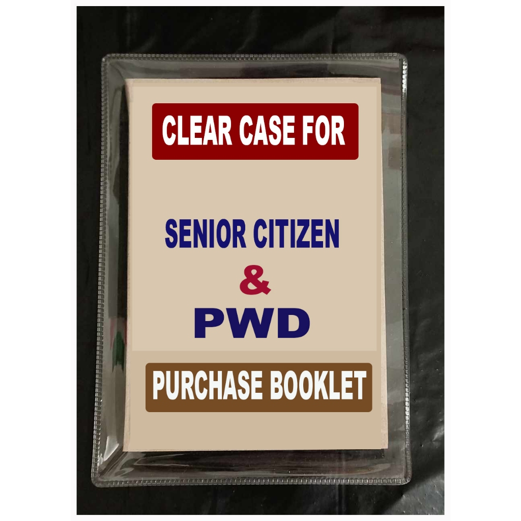 SENIOR CITIZEN BOOKLET CASE / CASE FOR SENIOR CITIZEN AND PWD PURCHASE ...