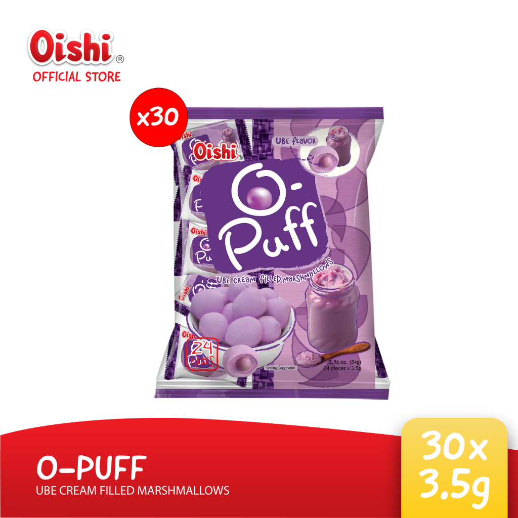 O-Puff Marshmallows Ube 3.5g x 24 (30 packs) | Shopee Philippines