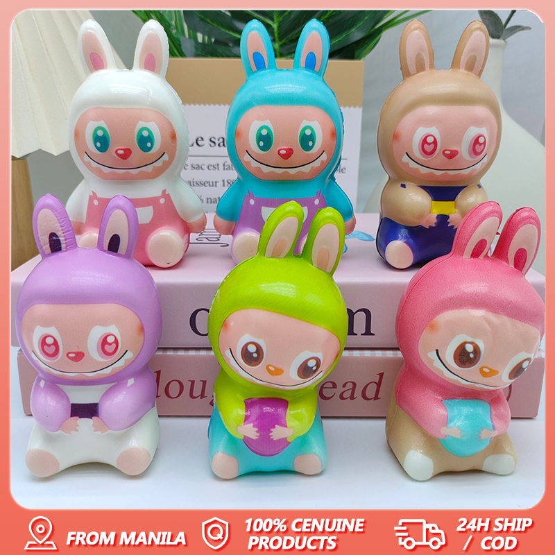 New labubu pu slow rebound doll decompression toys cute cartoon hand ...