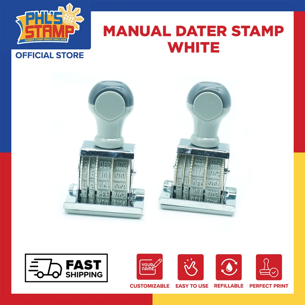 DATE STAMP PAID & RECEIVED 4mm | Shopee Philippines