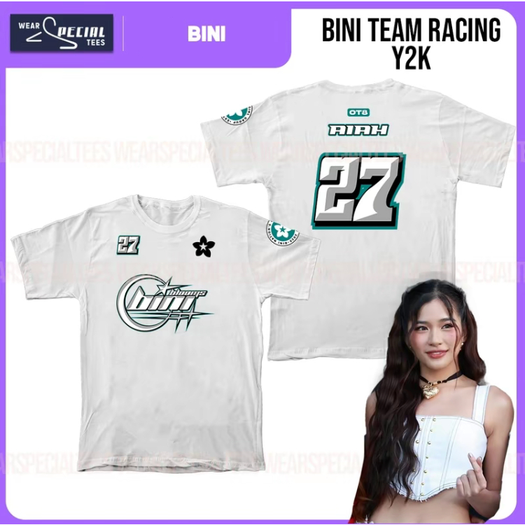 BINI | BINI TEAM RACING Y2K SHIRT GRAPHIC TEES SHIRT -[Artist Pop Music ...