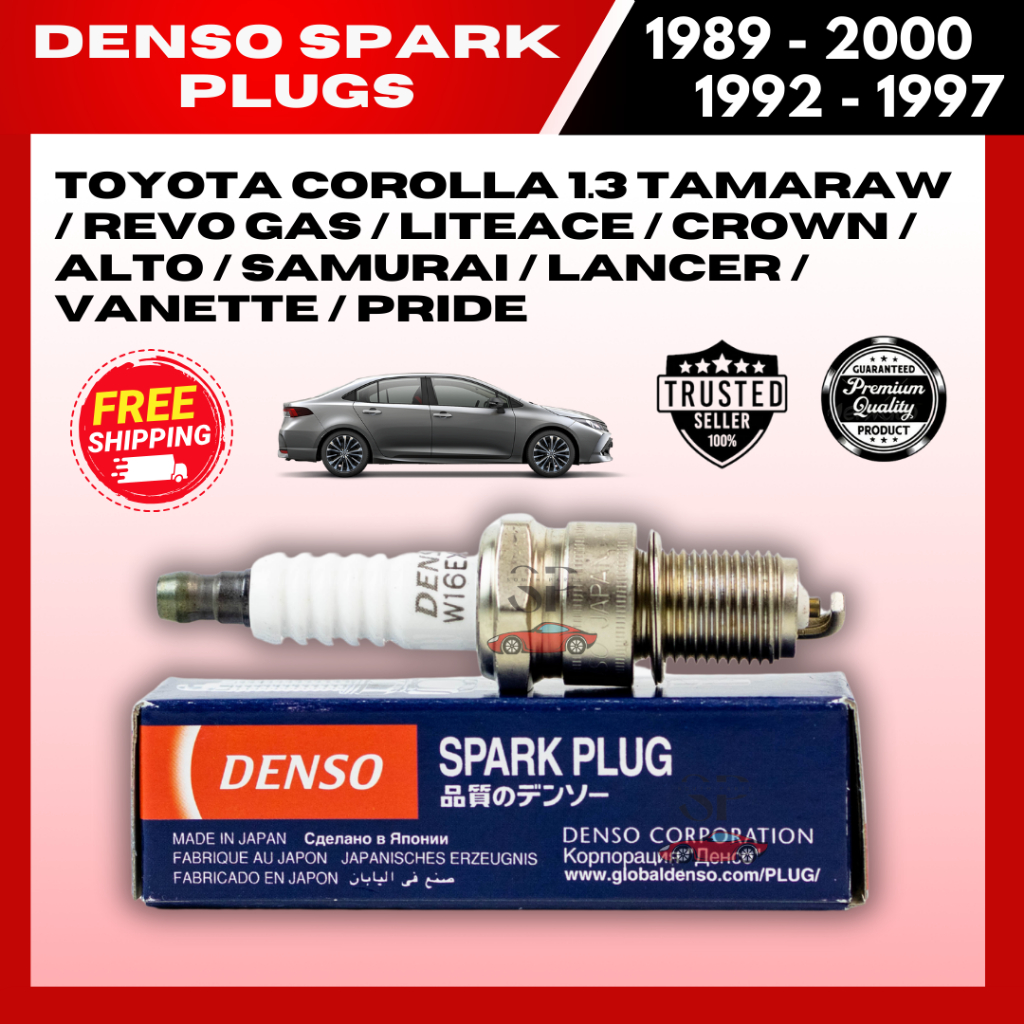 DENSO SPARK PLUG for TOYOTA COROLLA 1.3 / TAMARAW / REVO GAS / LITEACE ...