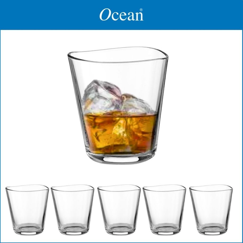 Ocean Glassware Centique Rock Whisky Wine Brandy Drinking Glass 245ml (Set of 6) WCCC | Shopee ...