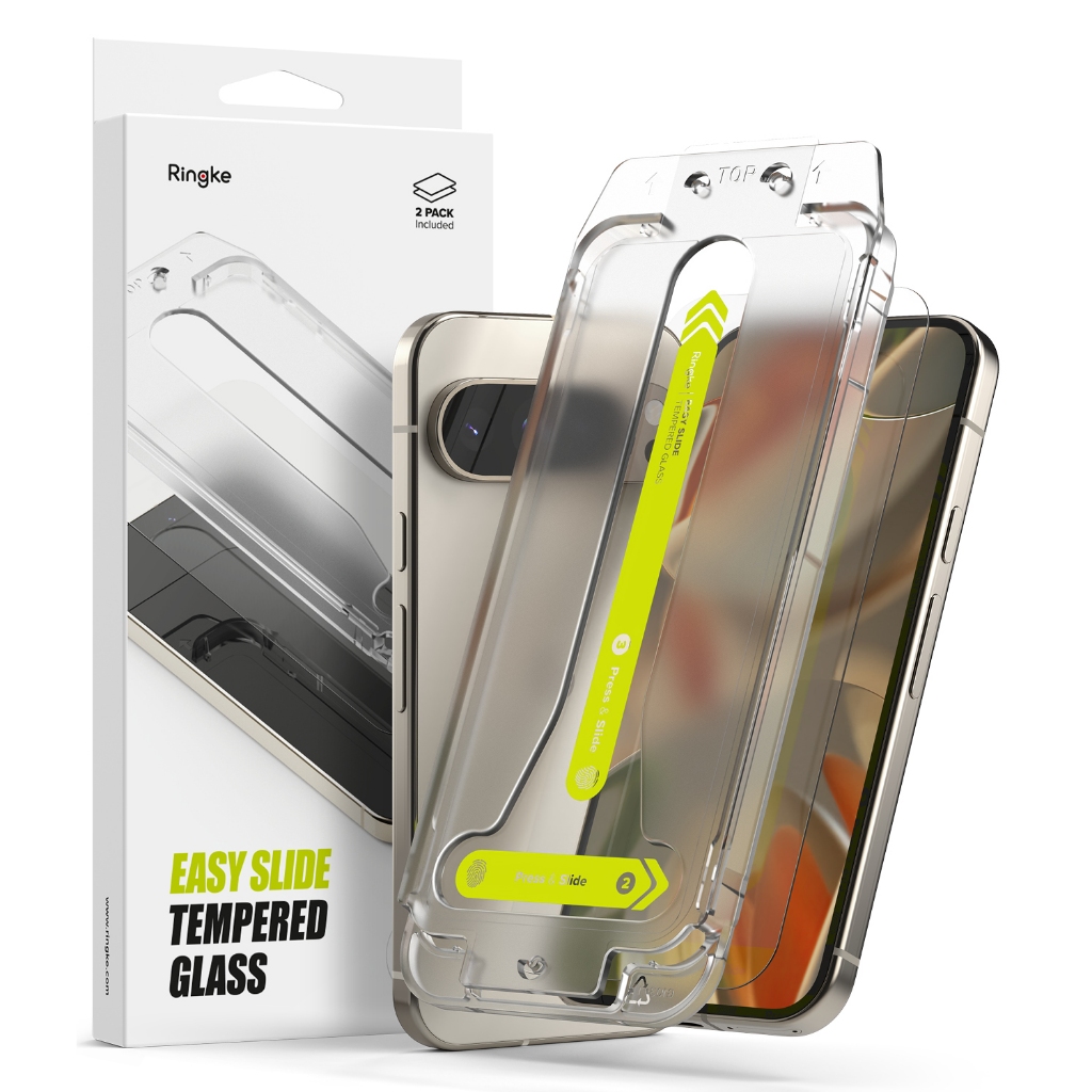 Ringke Easy Slide Tempered Glass Screen Protector for Google Pixel 9 ...