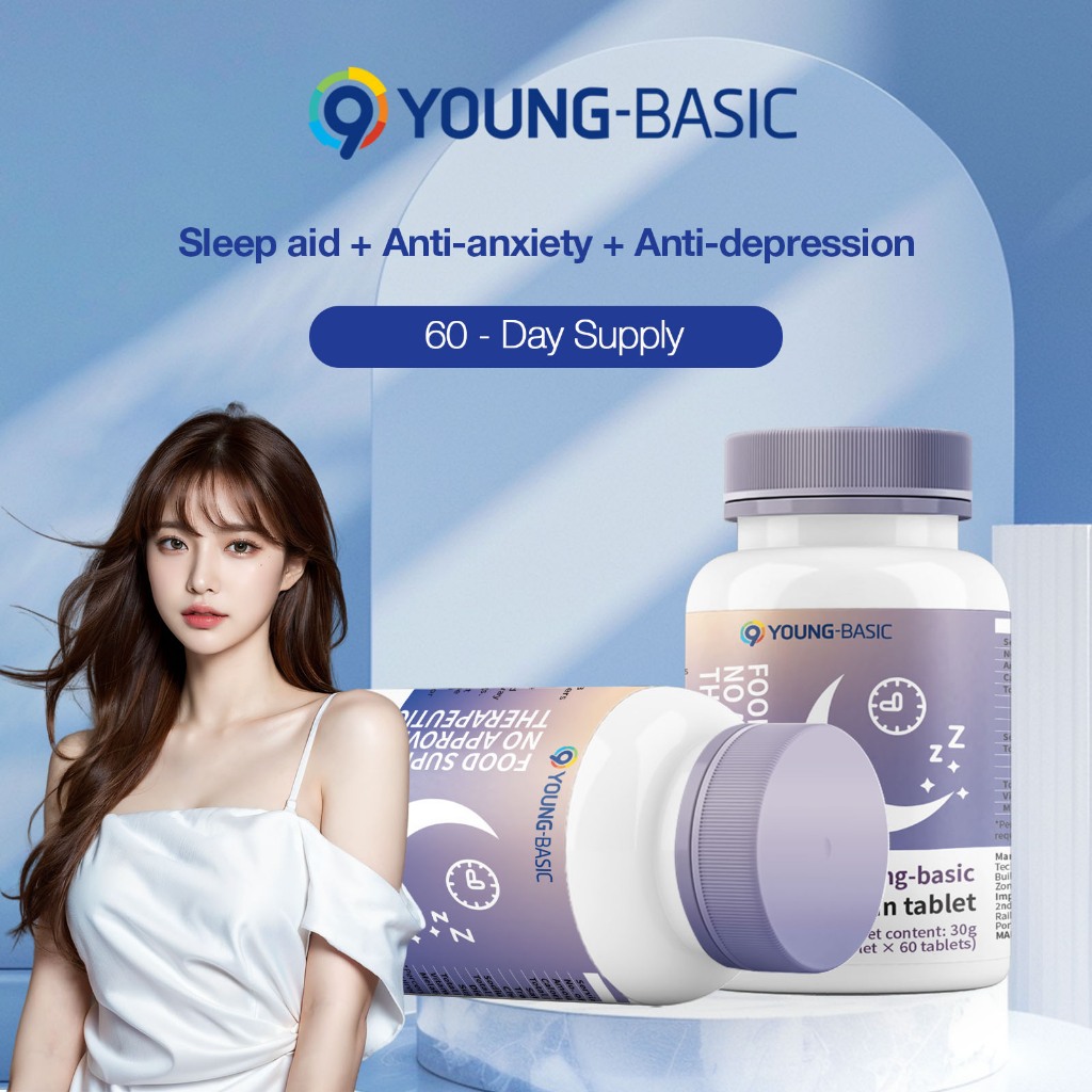 9 YOUNG-BASIC Melatonin with Vitamin B6 Sleeping Pill for adult 60 ...