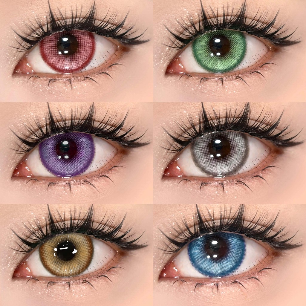 【COD】Contact Lens MADRID Series Red/Brown/Purple/Blue 2pcs Cosplay ...