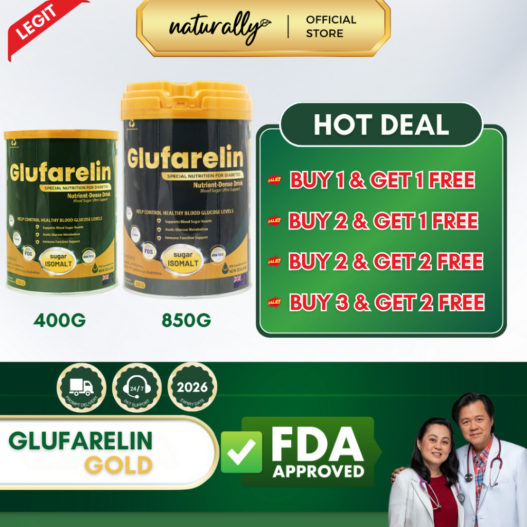 [LEGIT] Glufarelin Gold Milk For Diabetic Support Help Control Glucose ...