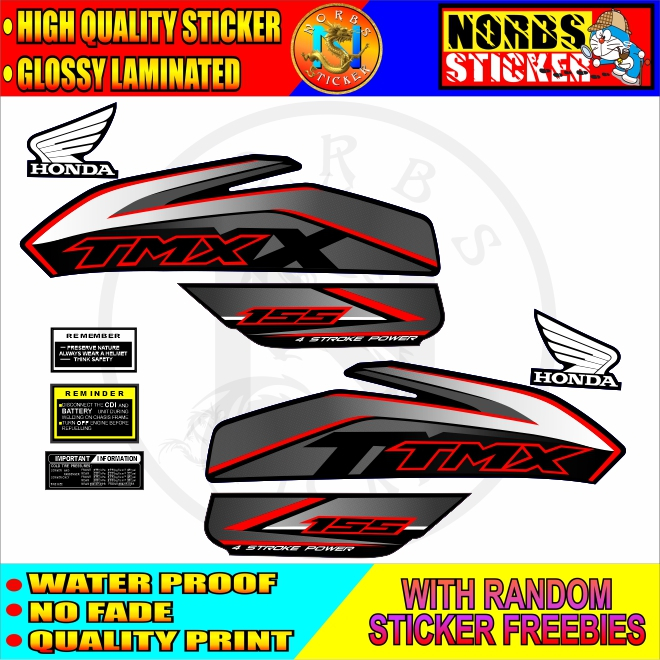 TMX 155 STOCK DECALS BLACK | Shopee Philippines