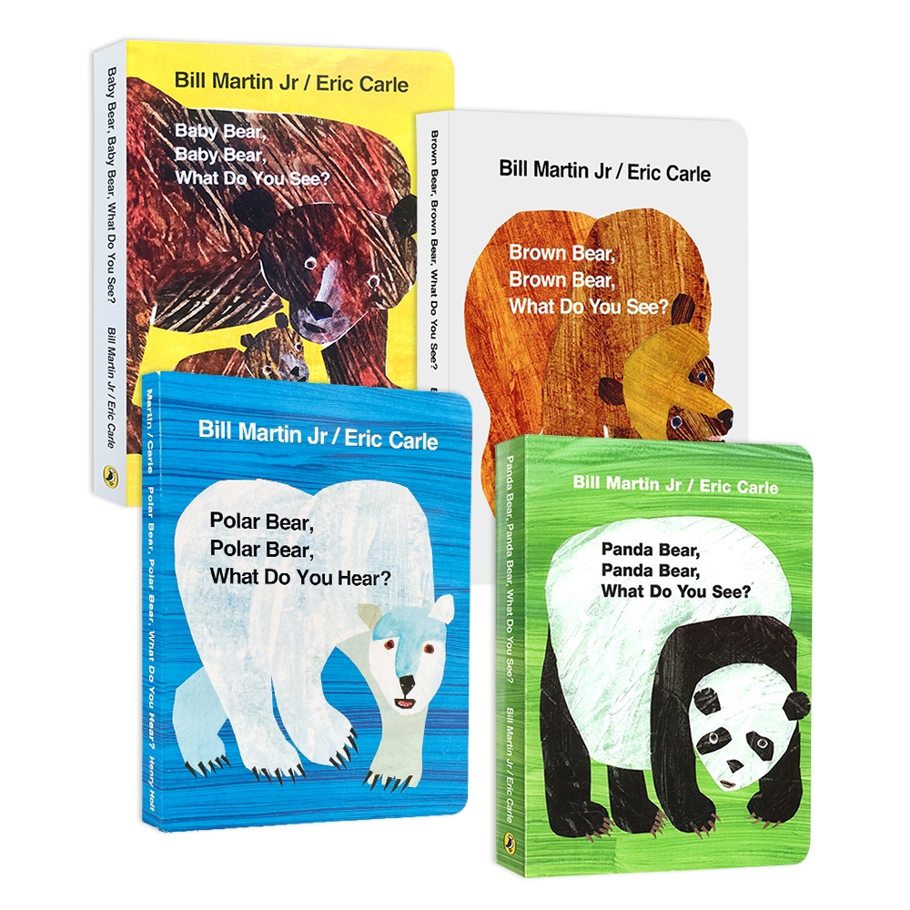 4 Books/set Eric Carle Brown Bear Collection book Children English ...