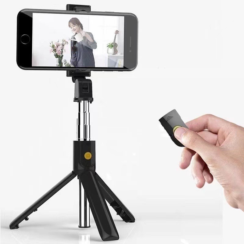 ABBOTT Tripod Phone Stand Selfie Stick With Light Tripod Monopod ...