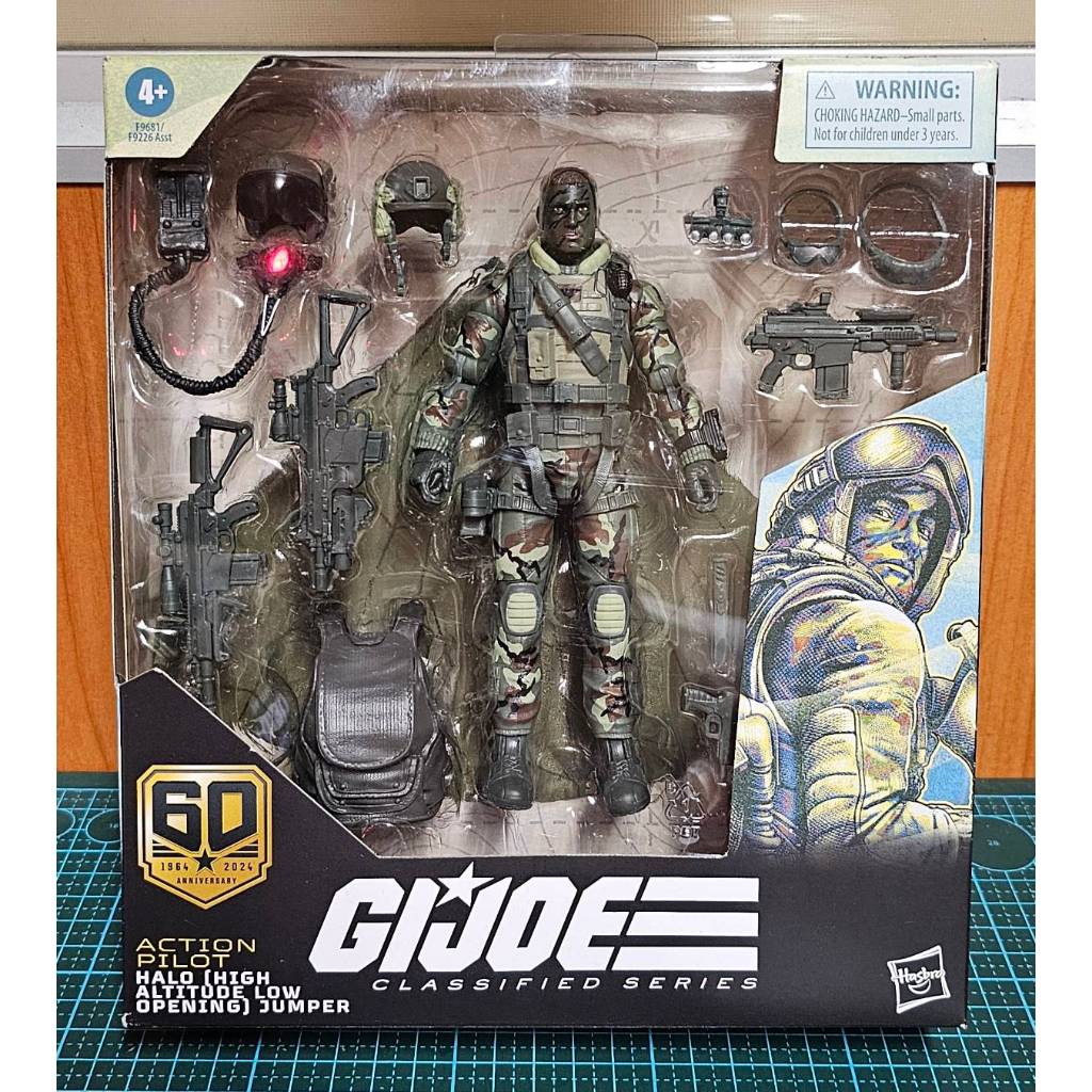 GIJOE Classified DLX 6" Action Pilot HALO Jumper G. I. JOE 60 ...