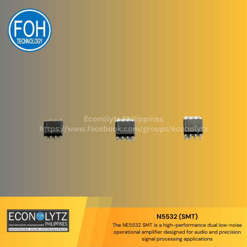 1 PC ORIGINAL NE5532 (SOIC-8) A HIGH PERFORMANCE DUAL LOW-NOISE OPERATIONAL AMPLIFIER ELECTRICAL ...