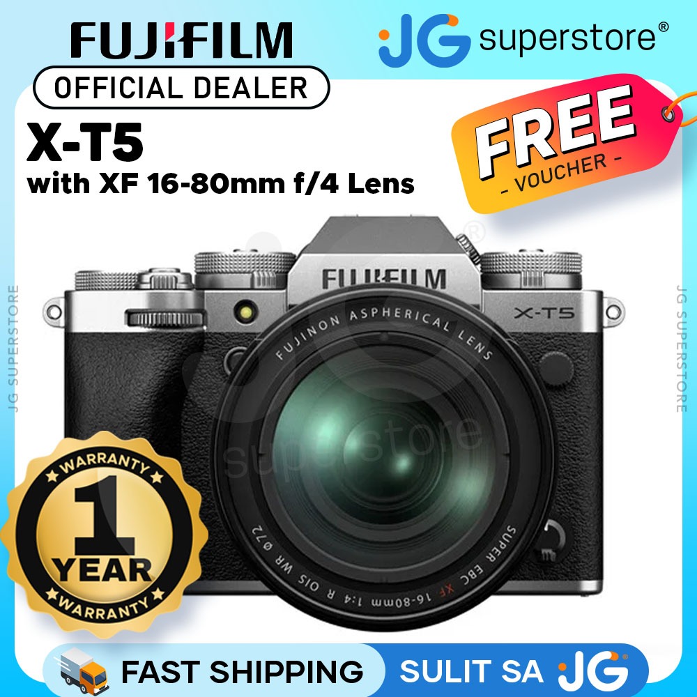 FUJIFILM X-T5 with XF 16-80mm f/4 / 16-50mm f/2.8-4.8 / 18-55mm f/2.8-4 Lens Mirrorless Camera ...