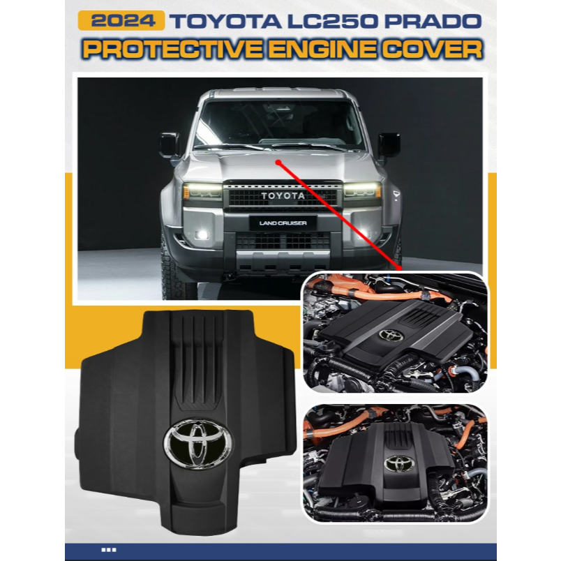 Toyota LC250 Prado 2024 to 2025 Protective Engine Cover Thailand Made ...