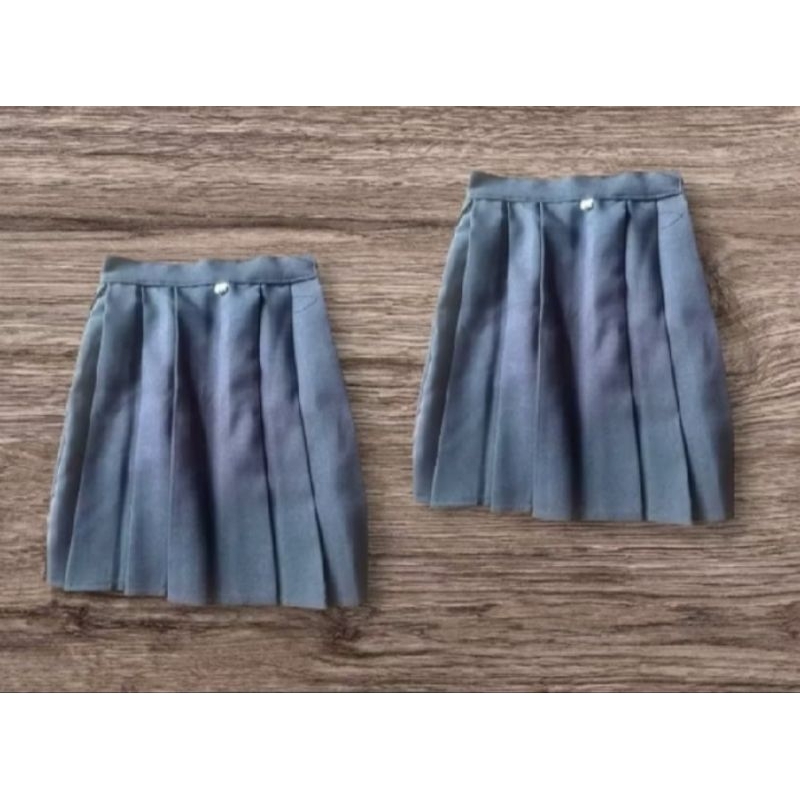 grey skirt school uniforms back plits | Shopee Philippines
