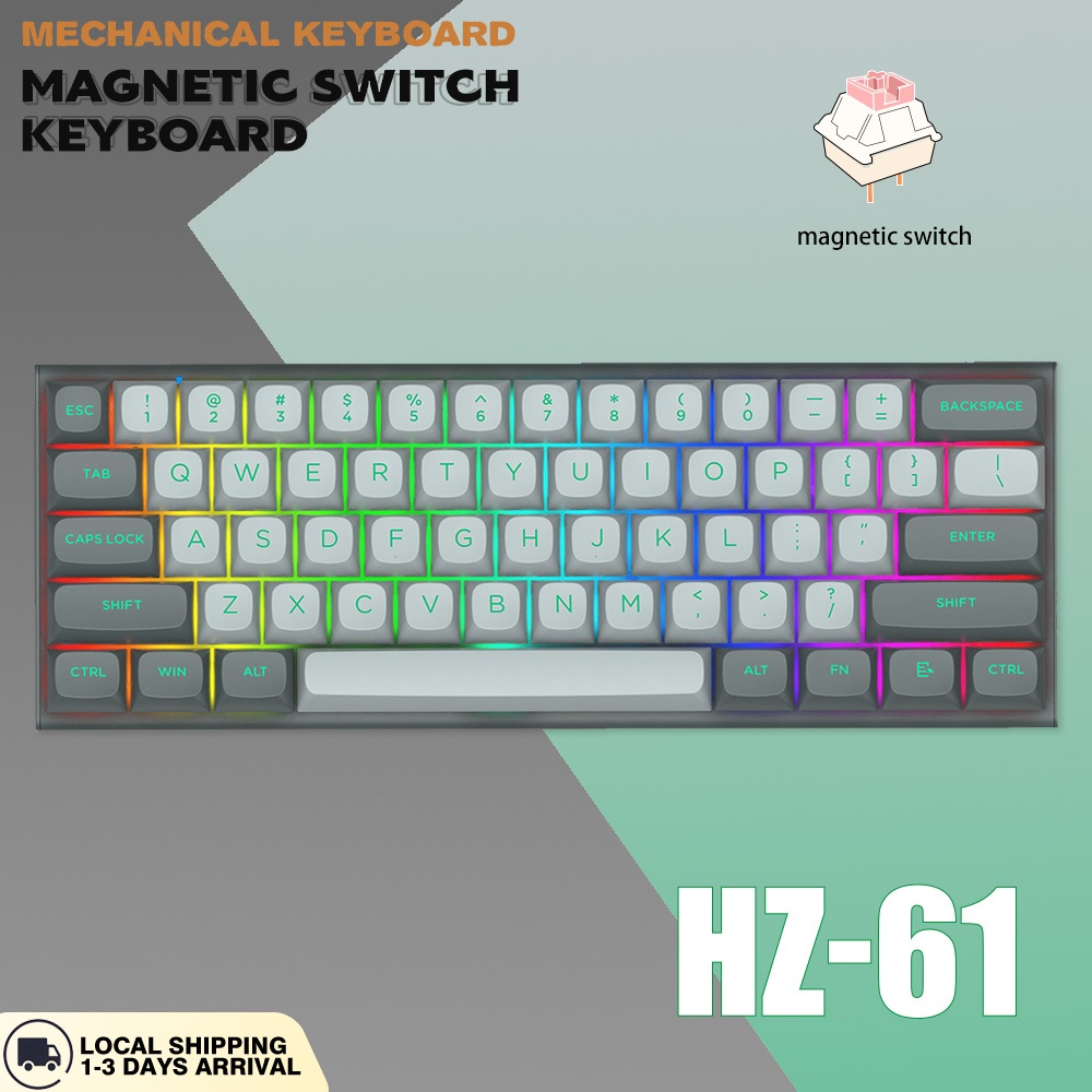 E-YOOSO HZ-61/68 Mechanical Keyboard Magnetic Switch Hot Swappable RGB ...