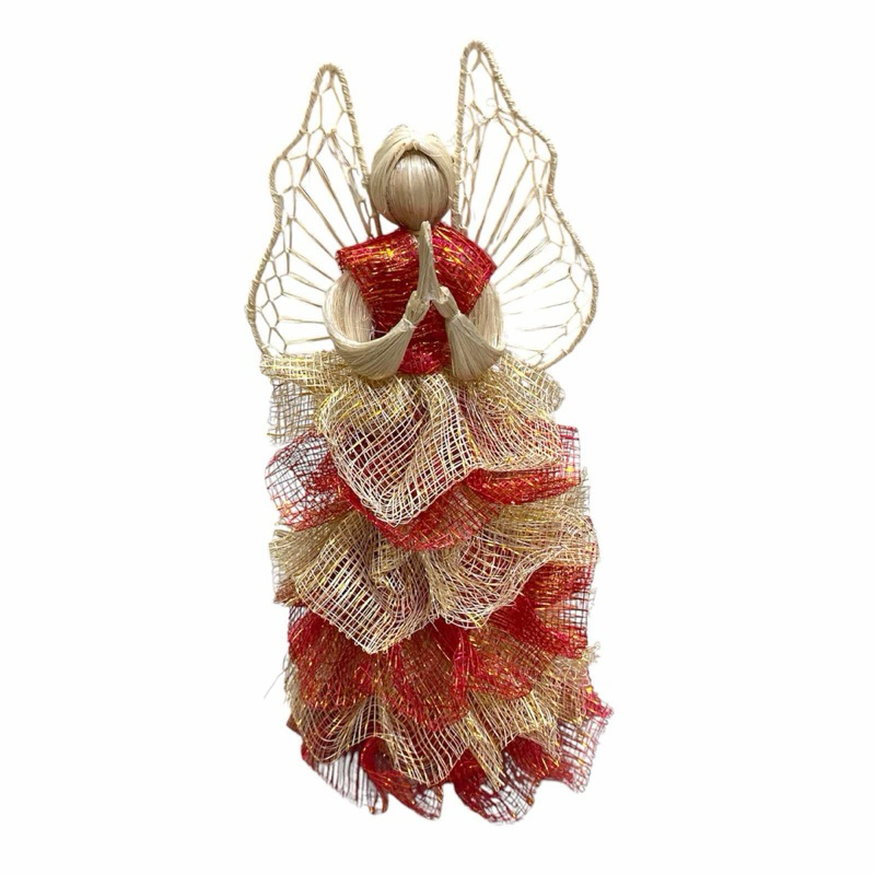 Native Abaca 12 Inches Ruffle Angels Belen and for Christmas Tree ...