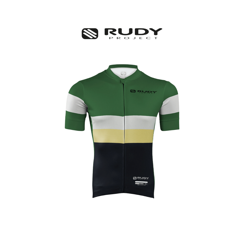 Rudy Project Men's Vintage Cycling Jersey in Green Gray | Shopee ...
