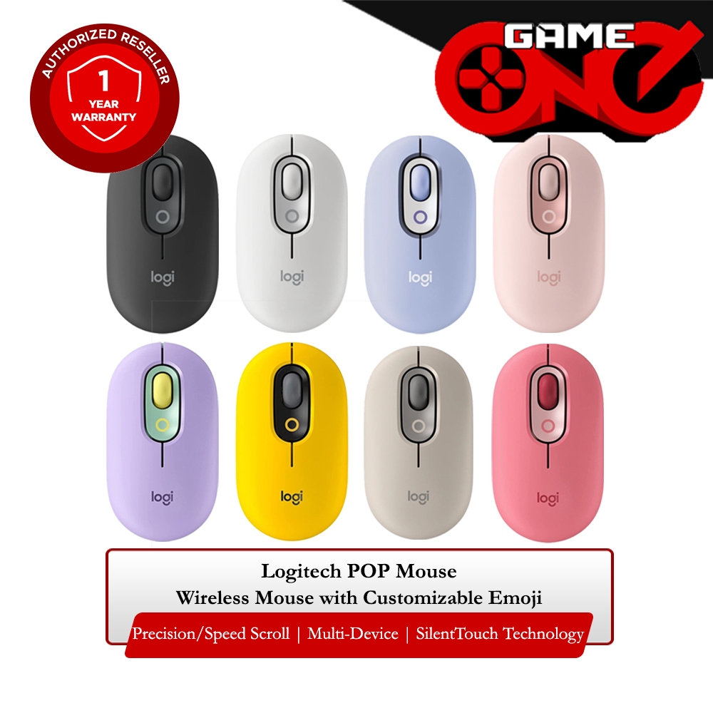 Logitech POP Mouse - Wireless Mouse with Customizable Emojis | Shopee ...