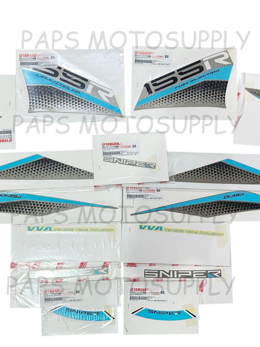 Sniper 155 V3 Matte Titan Decals. Yamaha Genuine | Shopee Philippines