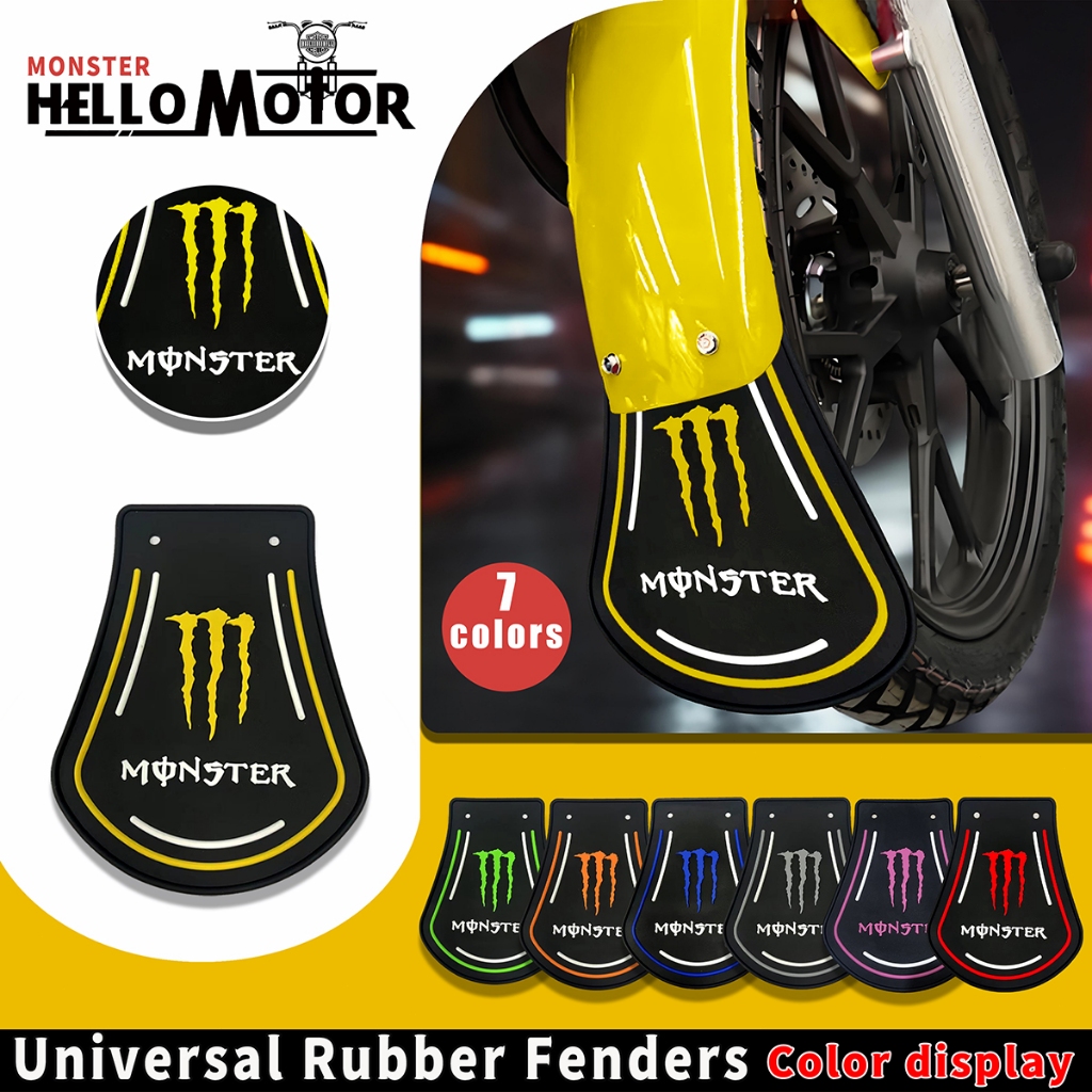 1pcs Motorcycle Fender rubber mudguard Univesal Sidewheel Front back ...