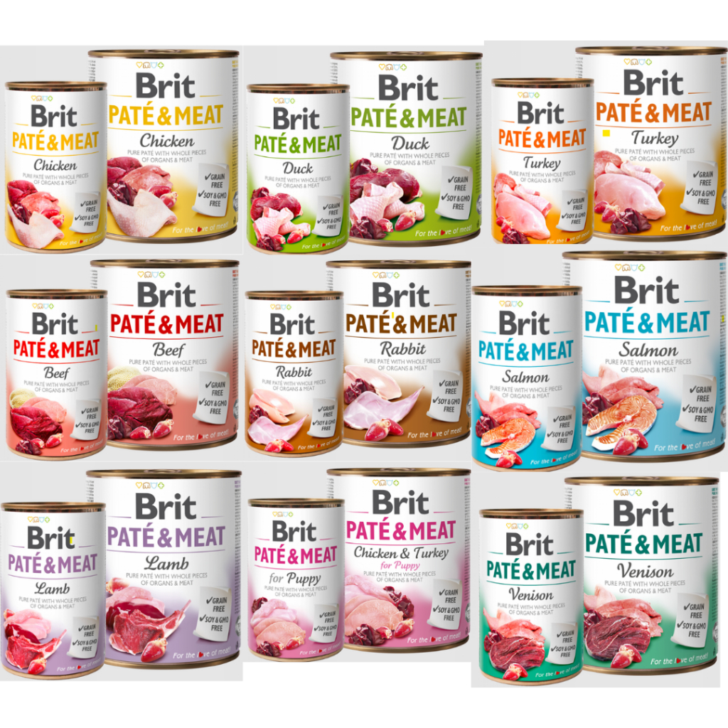 Brit Pate and Meat Dog Can Food GRAIN-FREE 800g | Shopee Philippines