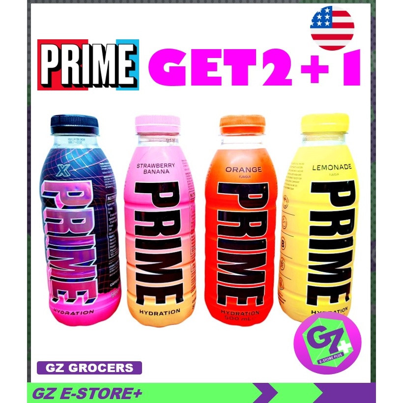 PRIME Hydration Drink 2+1 Promo Sports Energy Drink 500ML GZESTORE ...