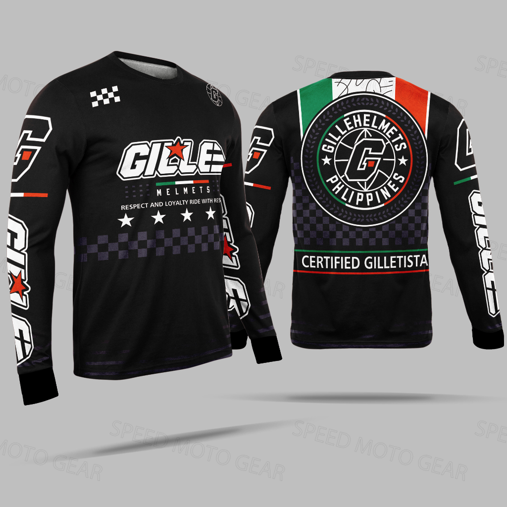 Men's Long Sleeve Riding Jersey in Motor Sports Style Cycling Jersey | Shopee Philippines