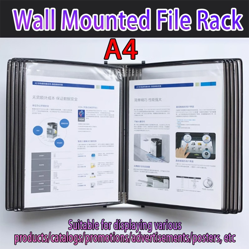 a4 wall mounted folder Wall Mounted File Rack Suitable for home offices ...