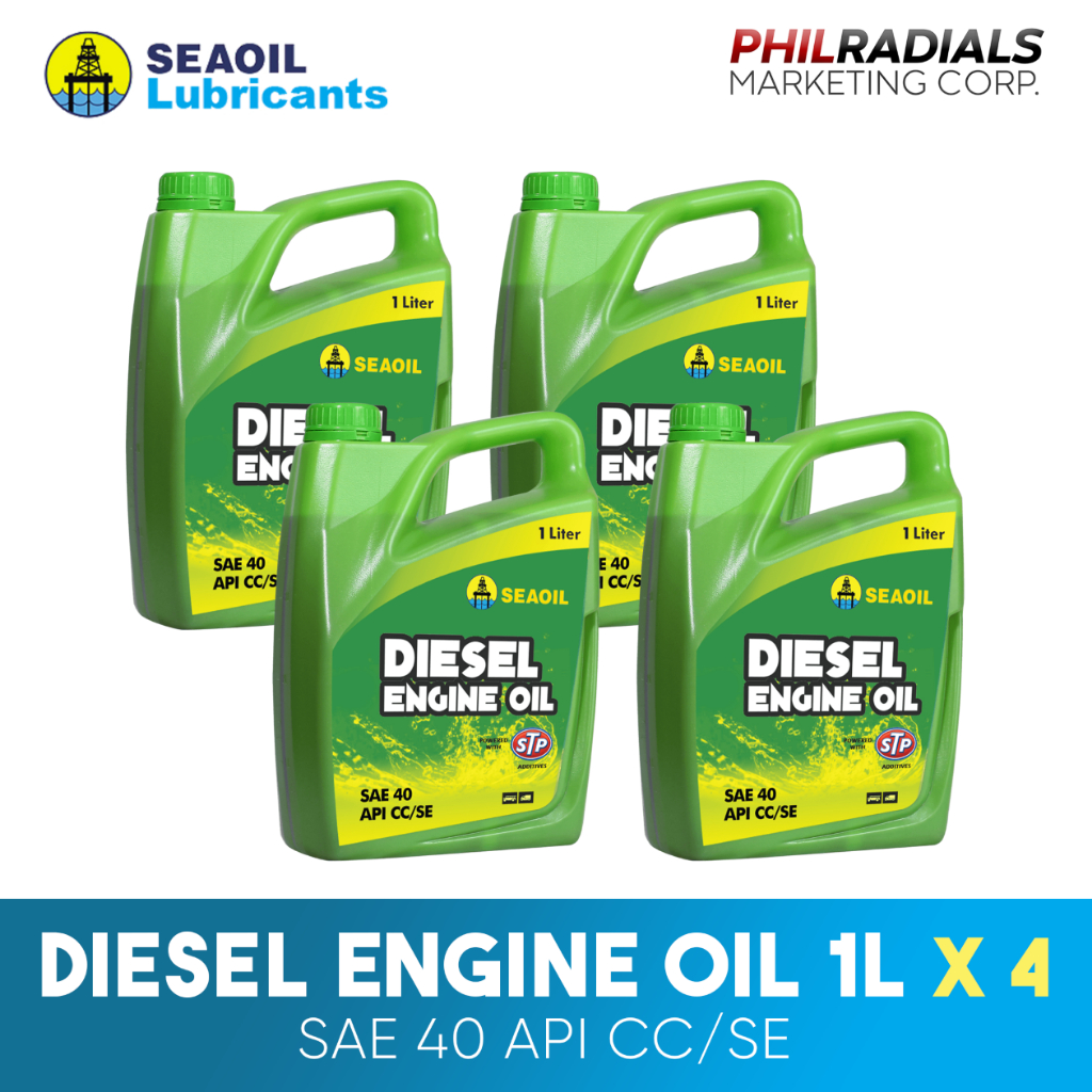SEAOIL Diesel Engine Oil SAE40 1L SETS OF 4 PCS. | Shopee Philippines