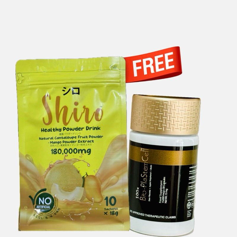 Bio placenta stemcell FREE SHIRO HEALTHY DRINK 10 sachets | Shopee ...