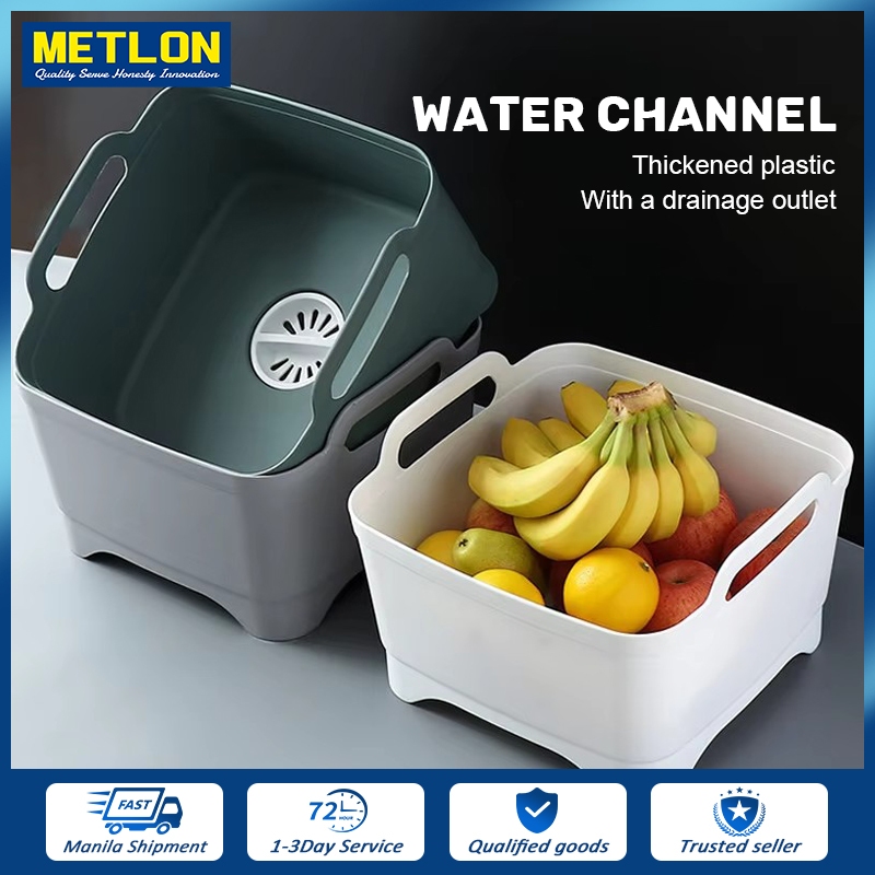 Vegetable washing basin Water Channel Basin Draining Plug For Fruits ...