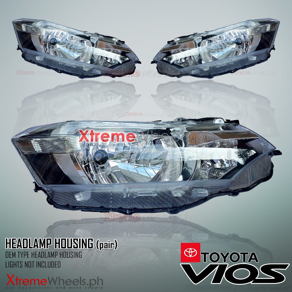 Toyota Vios 2013 to 2018 Head Light Assembly / Front Bumper Head Lamp ...