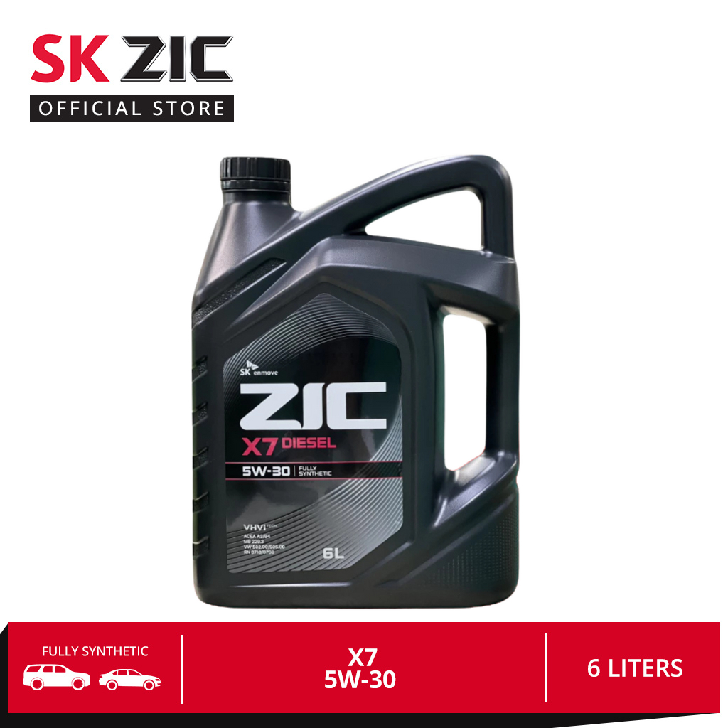 SK ZIC X7 DIESEL 5W-30 Fully Synthetic Engine Oil For CRDI Engines 6 ...