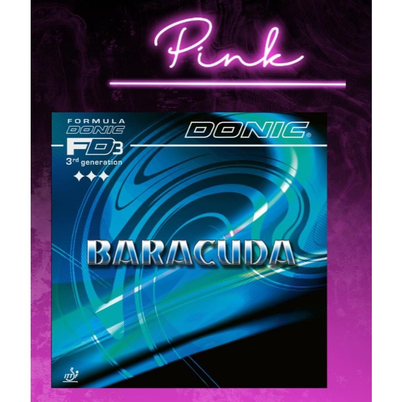 New Color PINK & BLUE Donic Baracuda Rubber Authentic Pingpong Table ...
