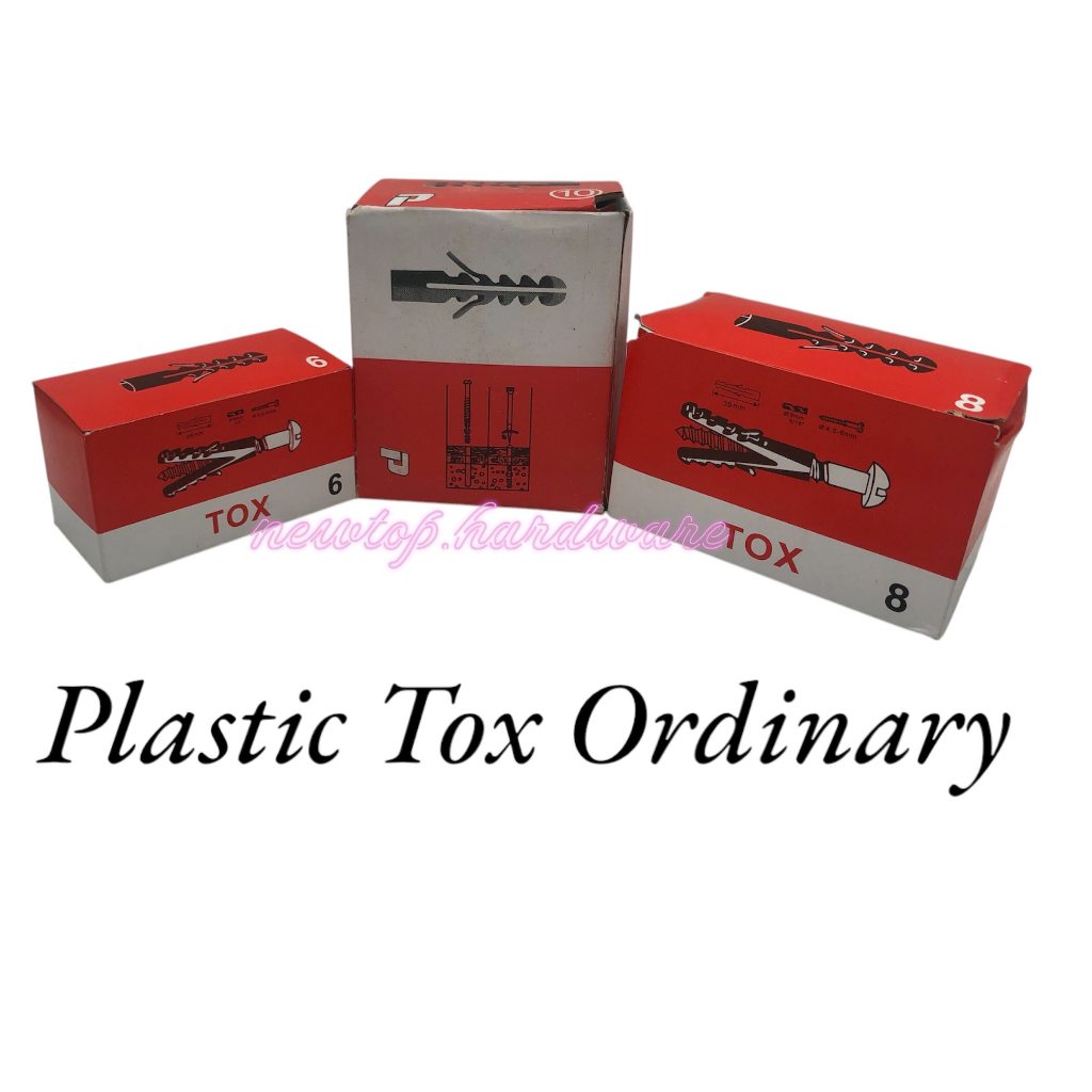PLASTIC TOX 6mm” 8mm” 10mm” Plastic tox screw | Shopee Philippines