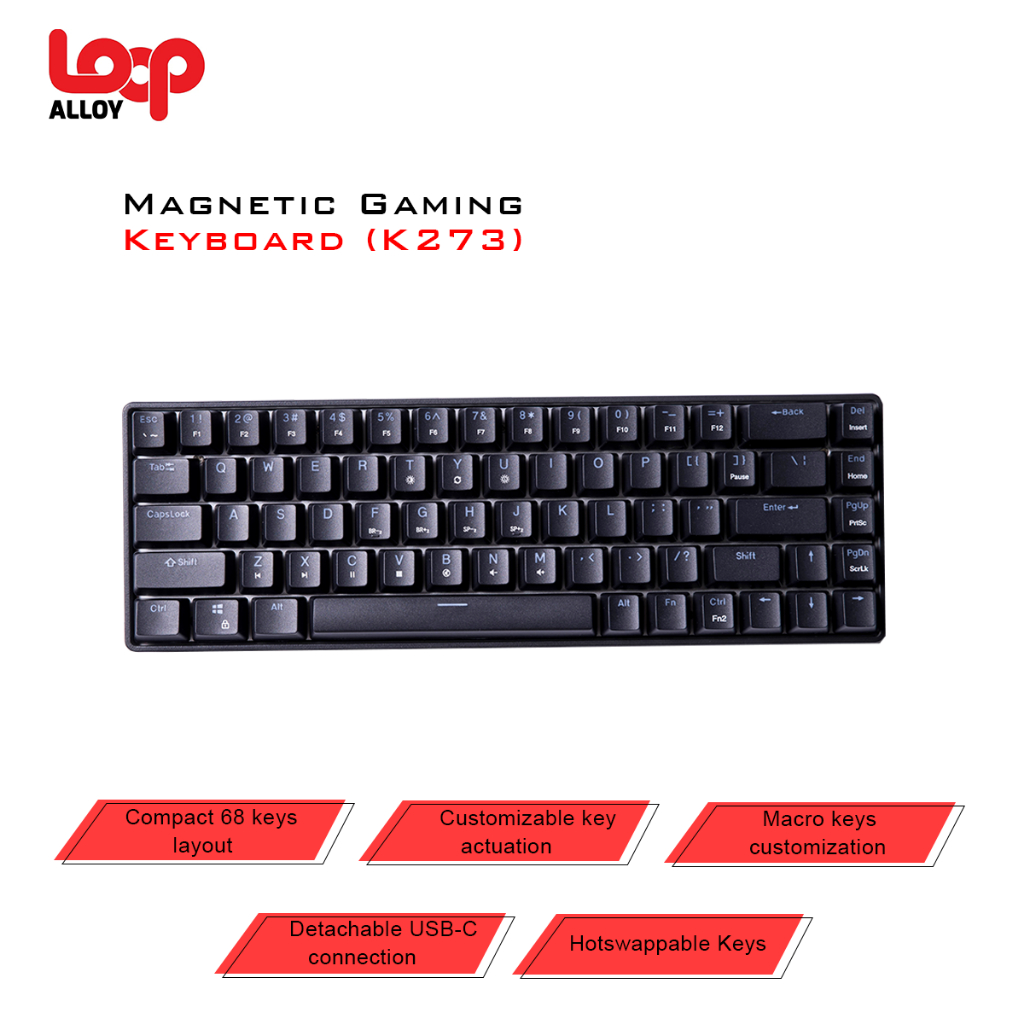 Loop Alloy Magnetic Gaming Keyboard | Shopee Philippines