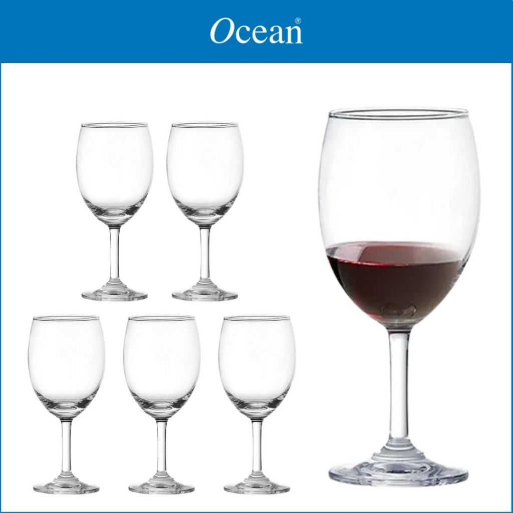 Ocean Glassware Classic Red Wine Drinking Glass 8 Oz./230ml (Set of 6) | Shopee Philippines