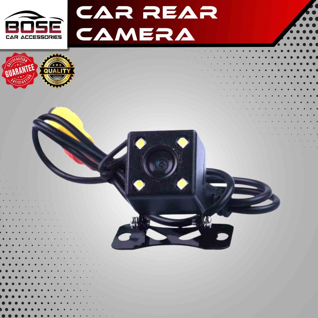 Waterproof Car Rear Camera with 4 LED Lights Reverse Backup Rear View ...