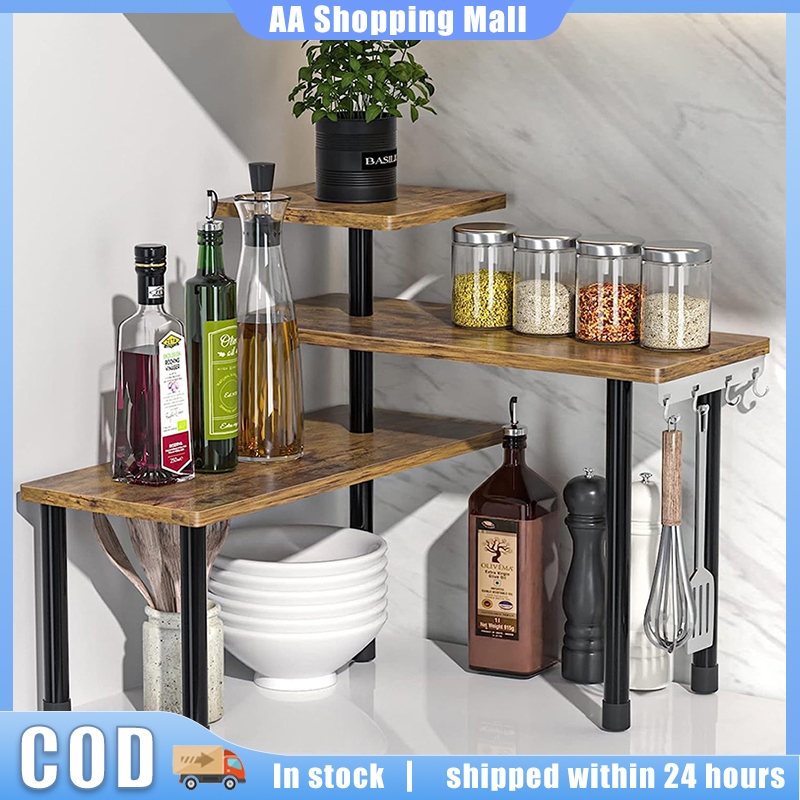 Countertop Storage Shelf Kitchen Desktop Countertop Rack Household ...