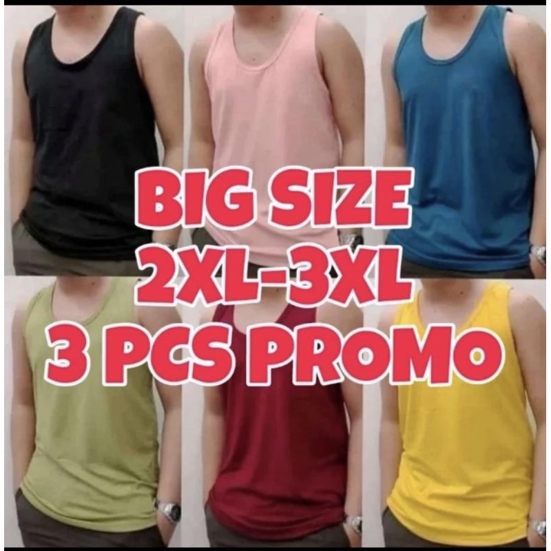 3PCS ASSORTED PLAIN SANDO FOR MEN FIT SMALL TO XXL | Shopee Philippines