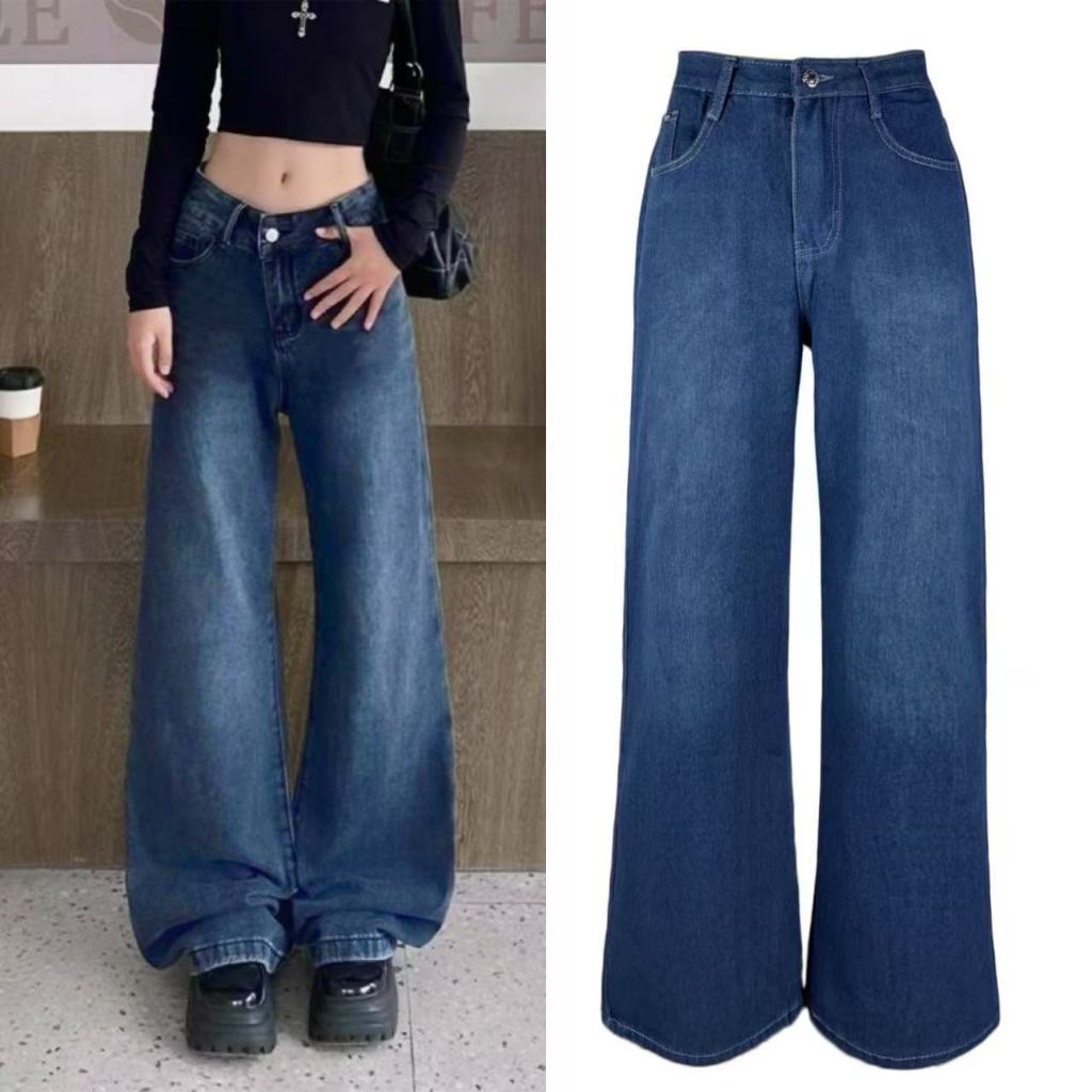 Baggy Jeans Swagger Style Denim Maong Pants for Women Dancer Hiphop ...