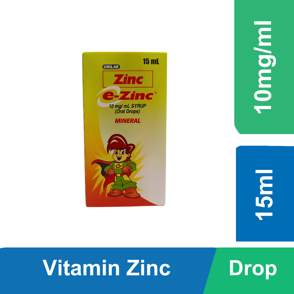 E-Zinc Drop 15ml Kids 10mg/ml | Shopee Philippines
