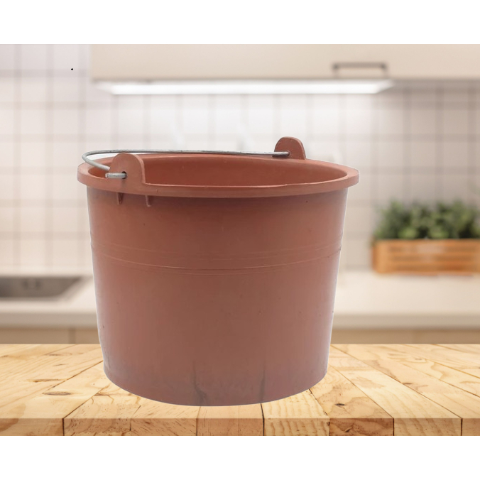15L High-Quality Rubberized Super Thick Plastic Bucket Timba with ...