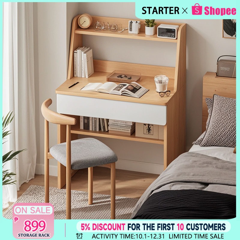 STARTER Study Desk Computer Desk Desk Bookshelf Integrated Table Simple ...
