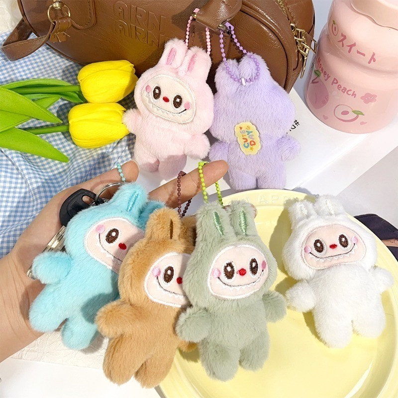 New BDB Cute Labubu Plush Key Chain Bag Decoration Accessories Labubu ...