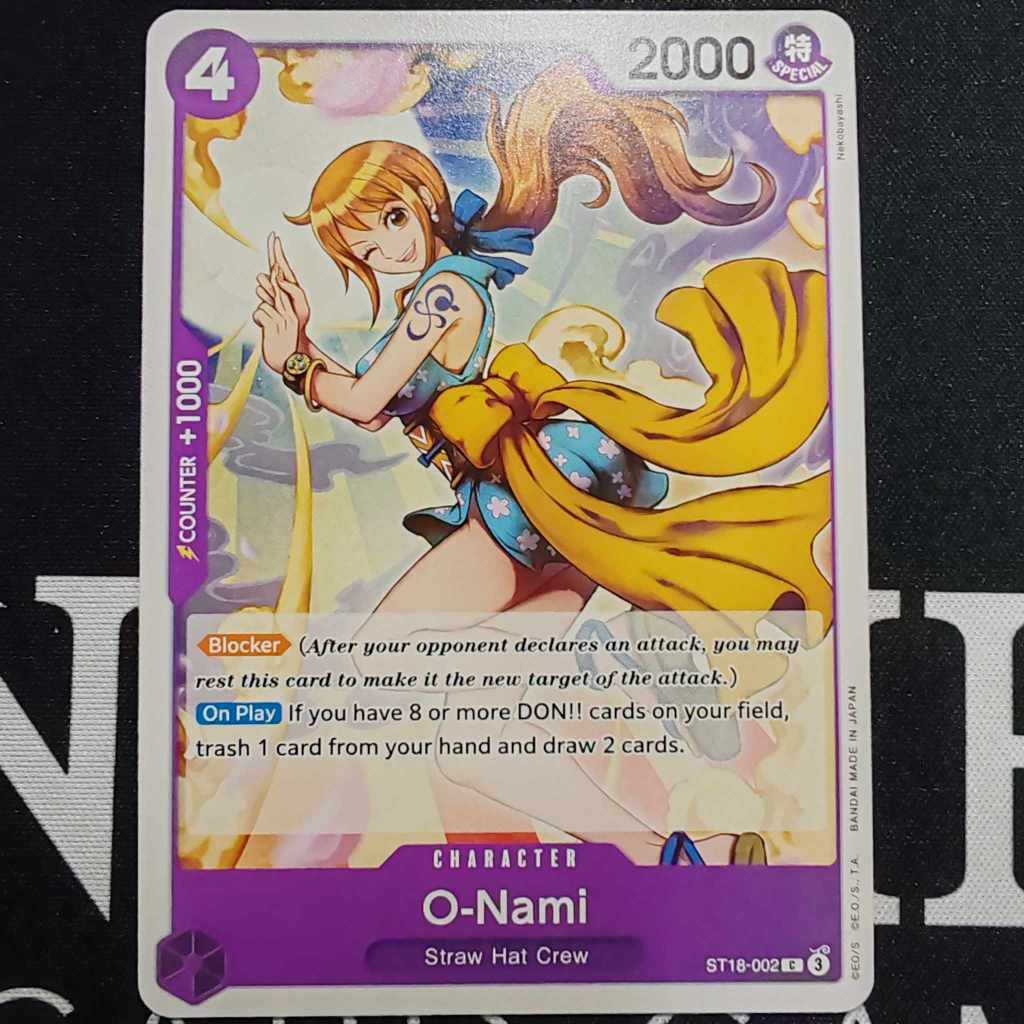 One Piece TCG [ENGLISH] ST18-002 C O-Nami [ENGLISH VERSION] | Shopee Philippines